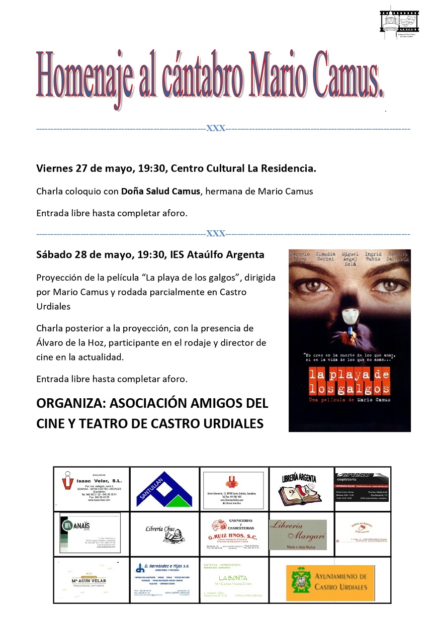 Conferencia "Homenaje al cántabro Mario Camus"