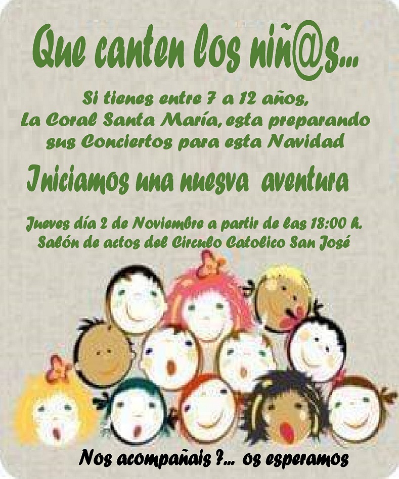 Agrupación Coral Santa María "QUE CANTEN LOS NIÑ@S" por Navidad 2023 ...
